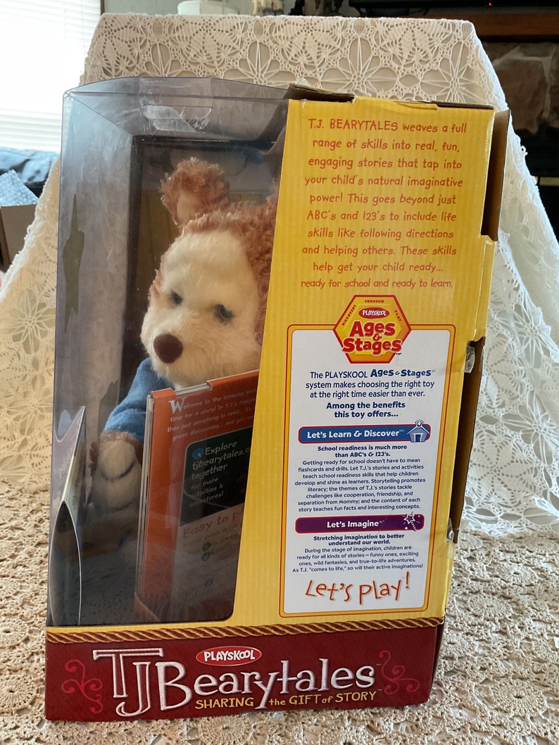 TJ Bearytales Animated Talking Story Telling Bear Playskool With ...