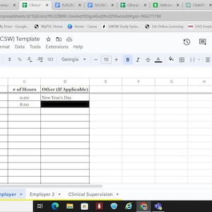 LCSW Clinical Hours Documentation Tool - Etsy