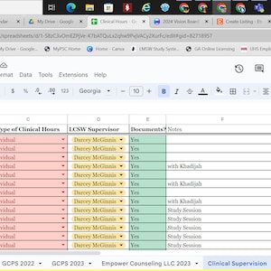 LCSW Clinical Hours Documentation Tool - Etsy