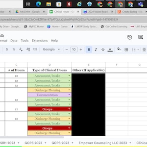 LCSW Clinical Hours Documentation Tool - Etsy