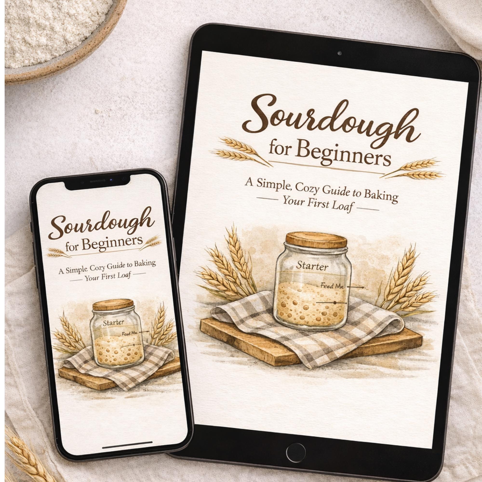 Editable Sourdough Bread Recipe Card, BONUS Free Sourdough for ...