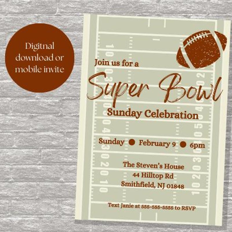 Super Bowl Party - Etsy