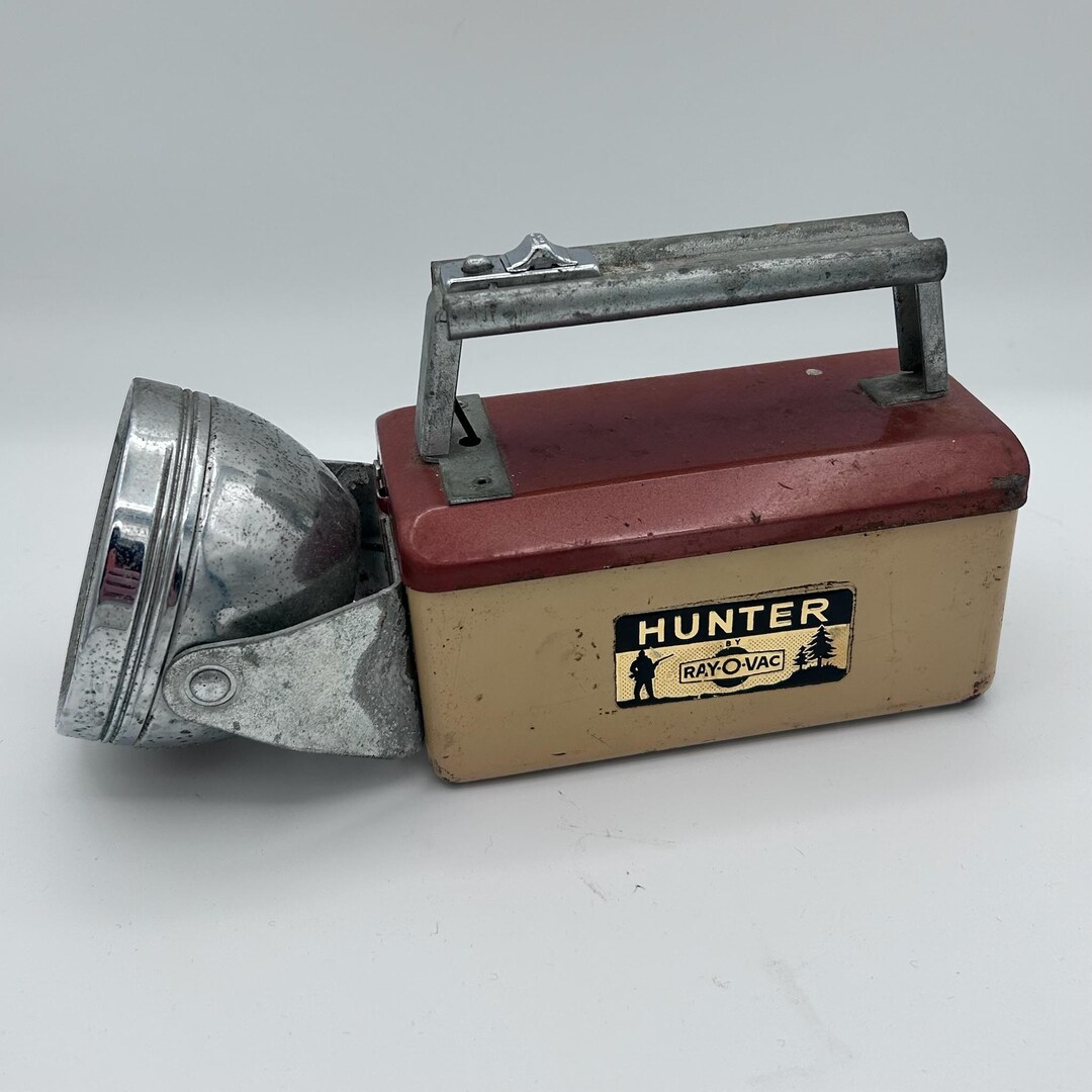 Vintage 1950s "hunter by Ray-o-vac" Metal Lantern Flashlight | Mid ...