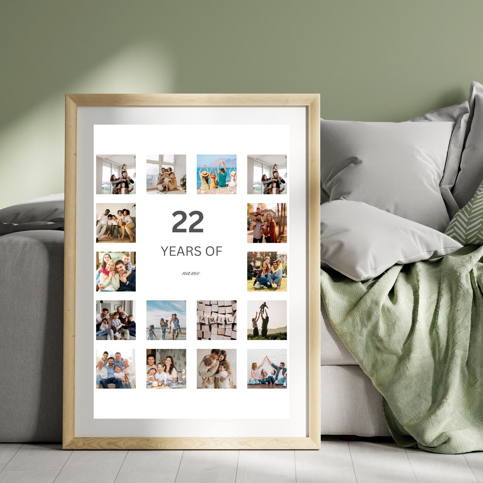 Anniversary Digital Gift,birthday Photo Collage,birthday Photo Collage ...
