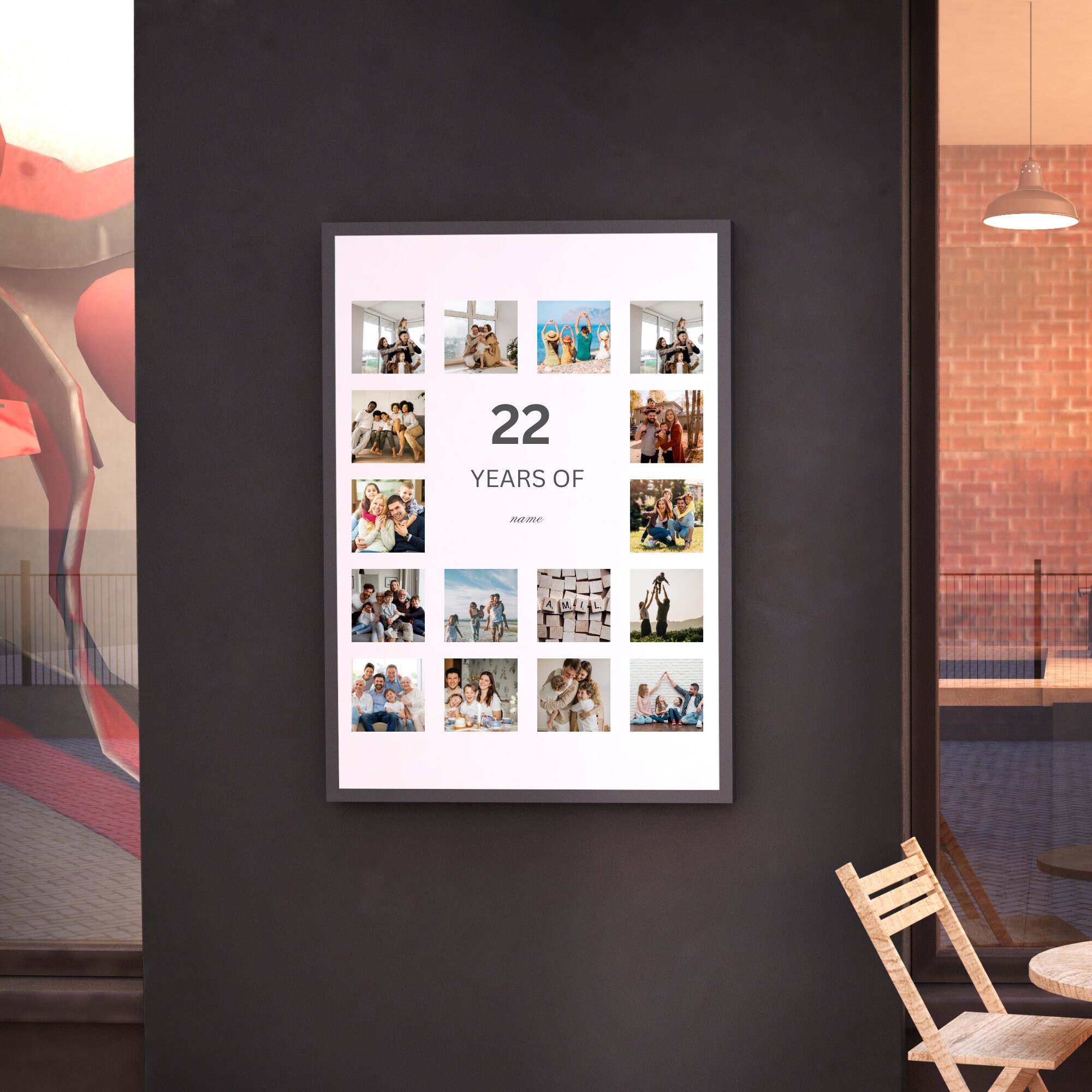 Anniversary Digital Gift,birthday Photo Collage,birthday Photo Collage ...