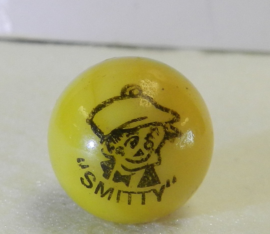 Original Peltier Glass Comic Picture Marble Smitty .67 Inches NM+ - Etsy