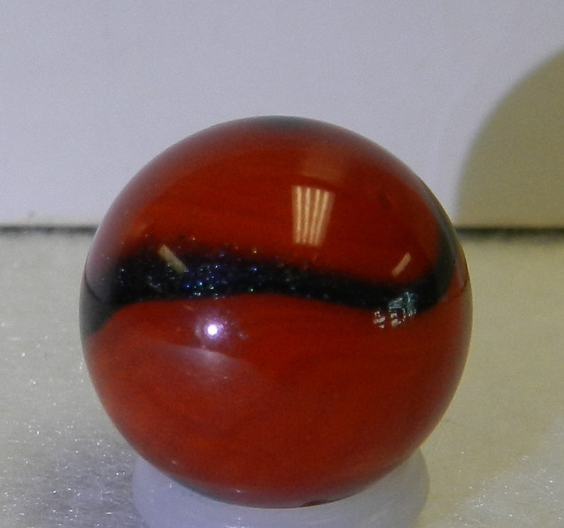 Nice Vintage Peltier Glass National Line Rainbo Tiger Marble With ...