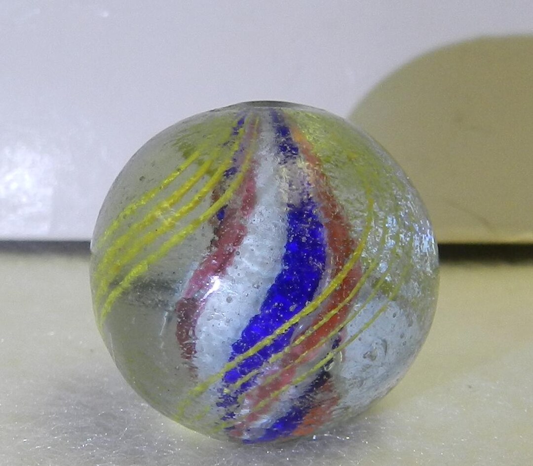 Vintage German Handmade Solid Core Swirl Shooter Marble .87 Inches - Etsy