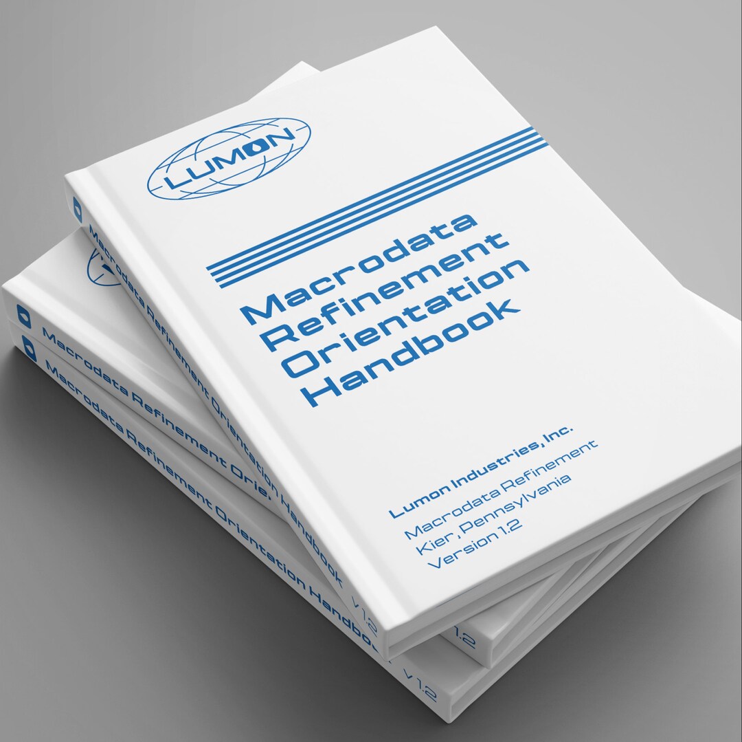 Lumon Macrodata Refinement Orientation Handbook. Lumon Industries ...
