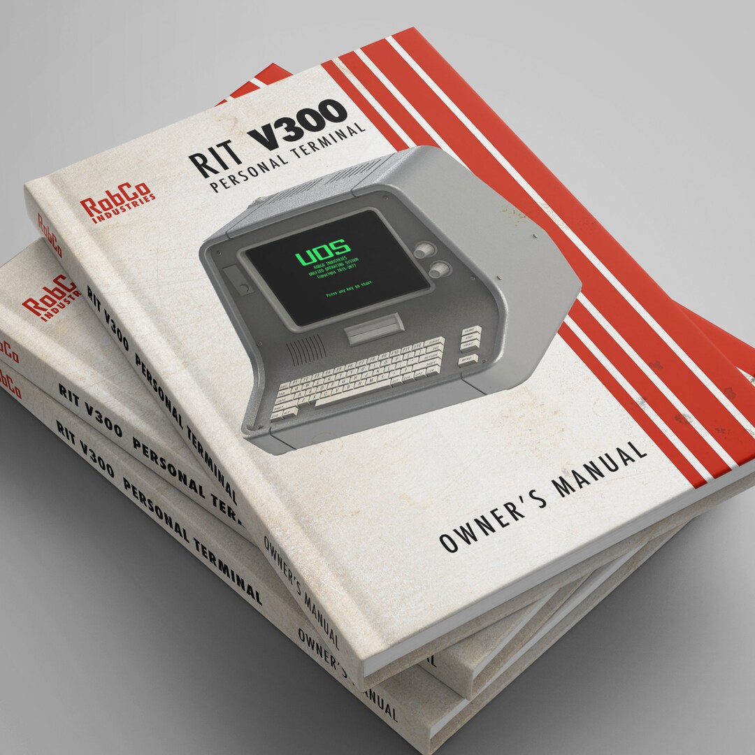 Fallout Notebook Computer Terminal V300 Manual. Replica Notebook ...