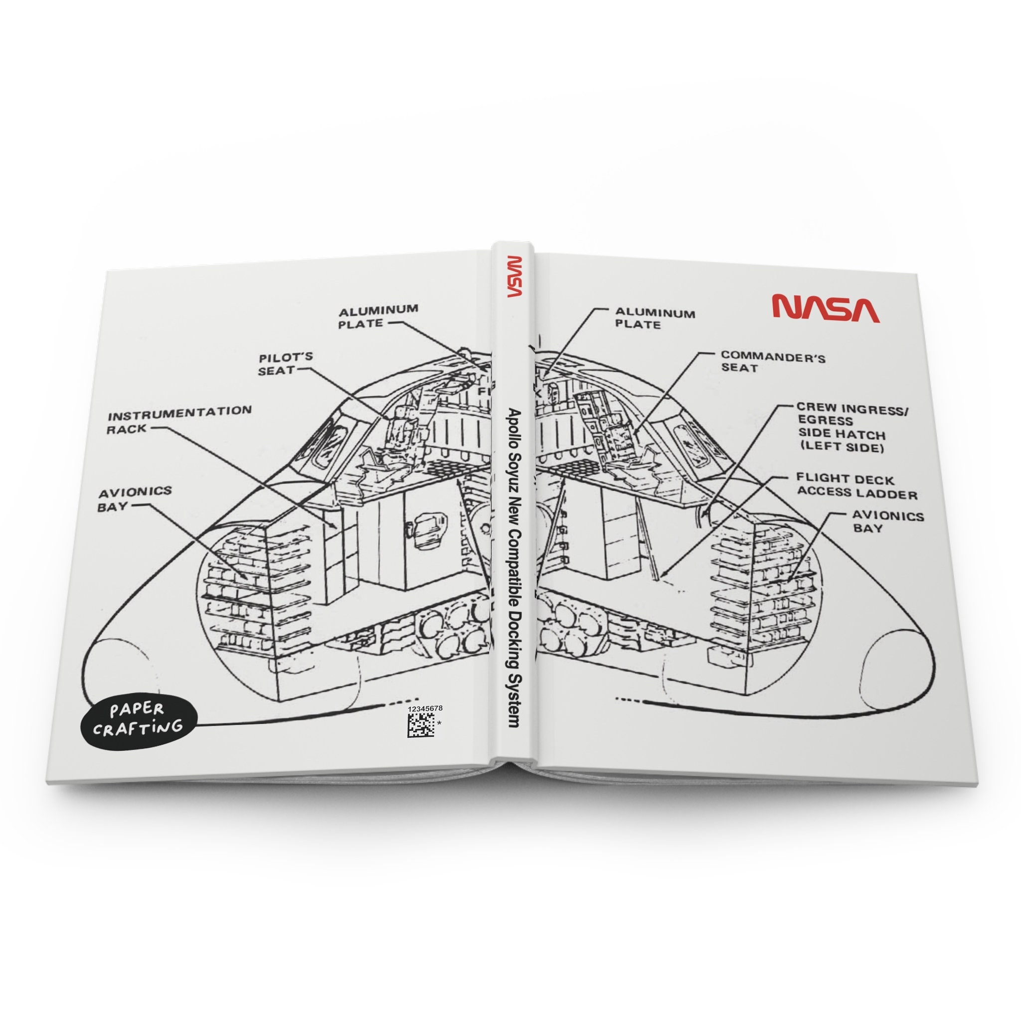 Space Shuttle Crew Module Layout Schematic Notebook. 150 Pages. Nasa ...