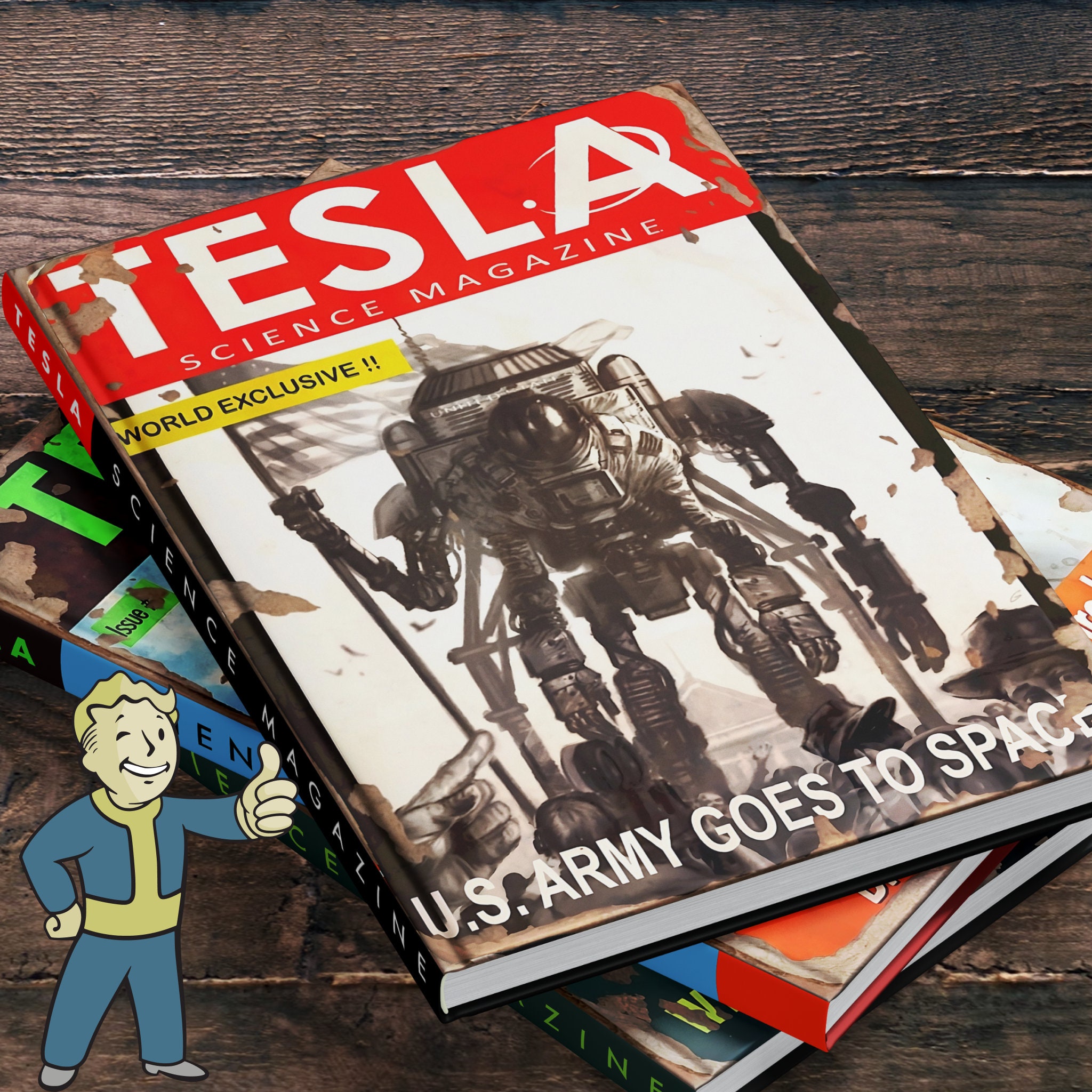 Tesla Science Magazine Fallout Notebook. Fallout Magazines. Fallout ...