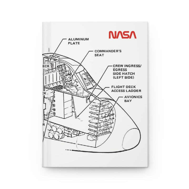 Space Shuttle Crew Module Layout Schematic Notebook. 150 Pages. Nasa Notebook. Astronaut and ...