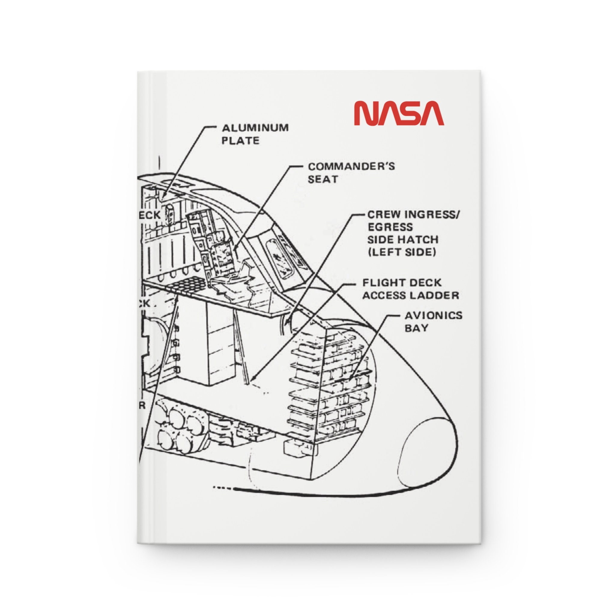 Space Shuttle Crew Module Layout Schematic Notebook. 150 Pages. Nasa ...