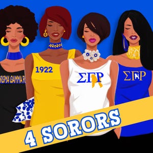 Rhoyal Blue and Gold Sorority PNG JPG - 4 Black Girl Sorors - Hi-res ...