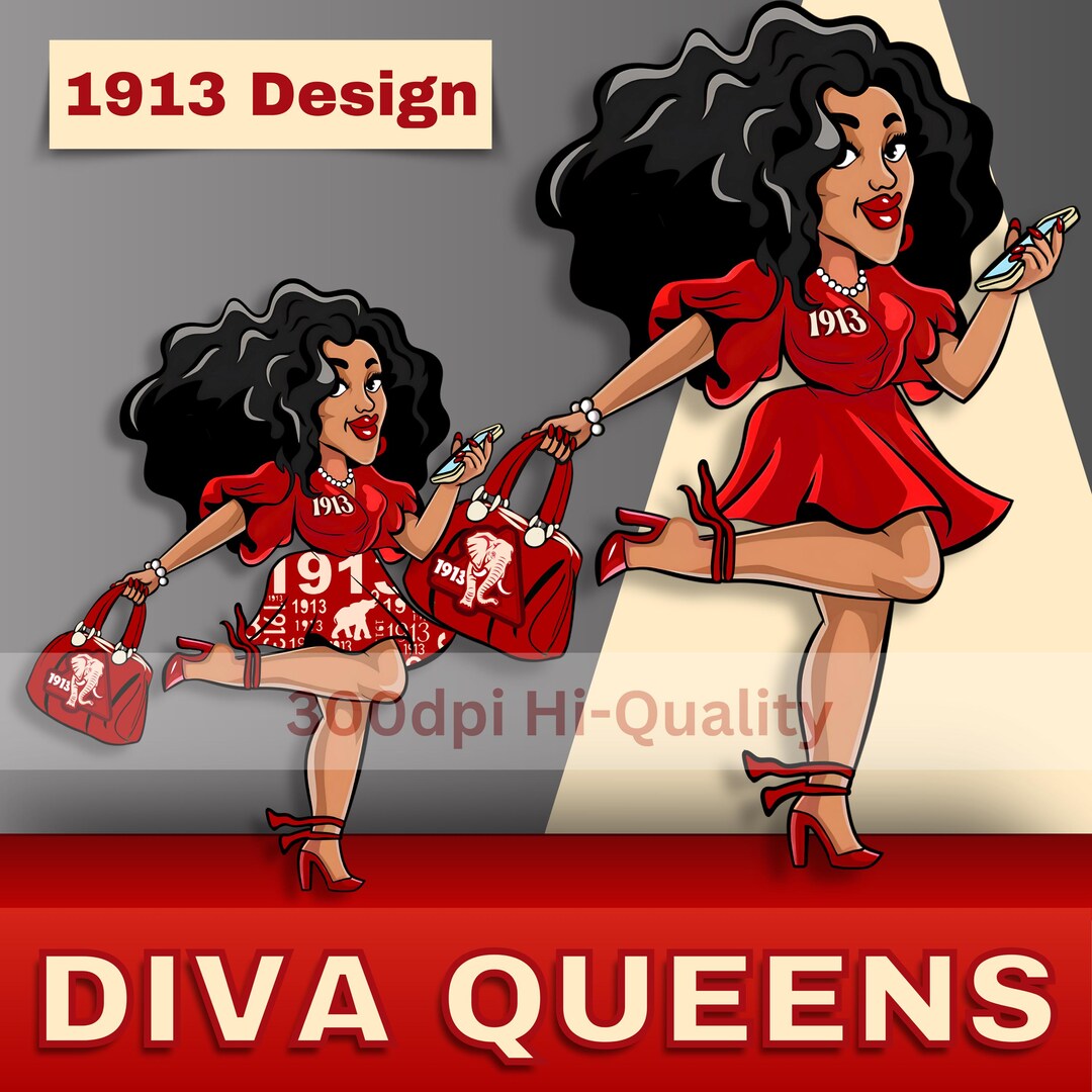 2 Red Diva Sorority Sisters in Mini Skirts Graphics - Crimson and Cream ...
