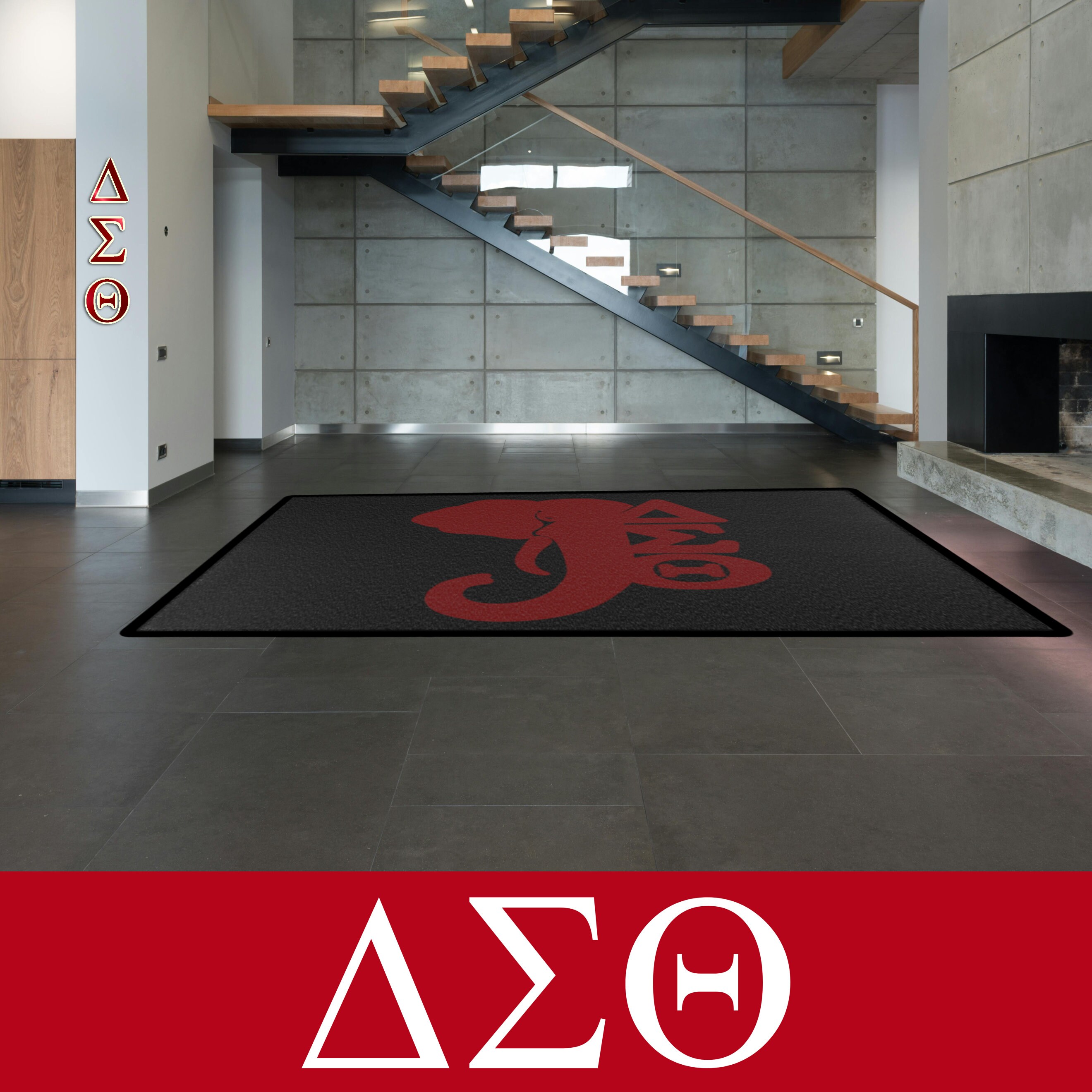 Delta Sigma Theta Area Rugs Living Room and Dining Room Decorations for ...