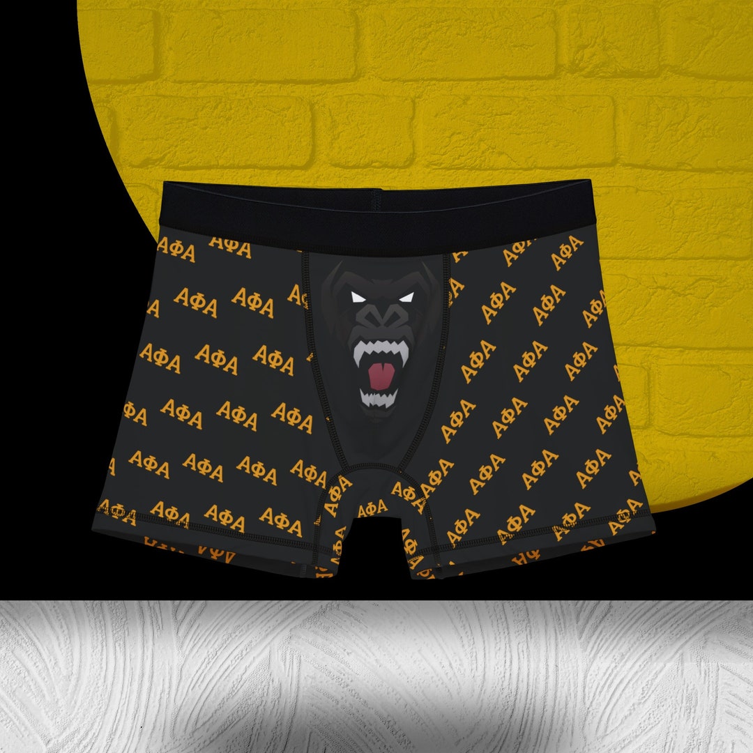Alpha Phi Alpha Fraternity Boxers Personalized Greek Letter Underwear ...