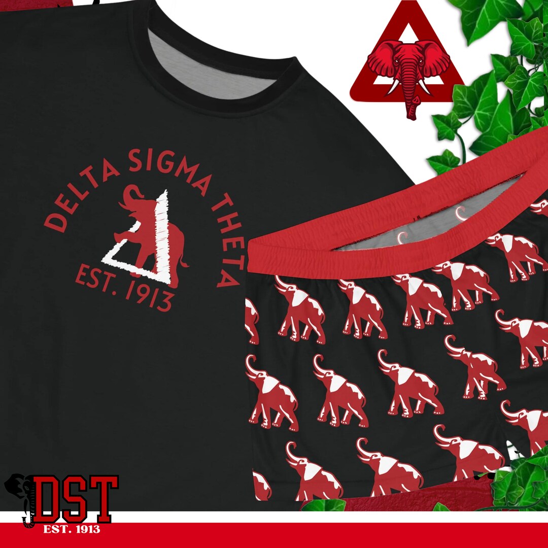 Delta Shield Short Pajamas Set Gray Lounge & Sleep Pants, Delta Gifts ...