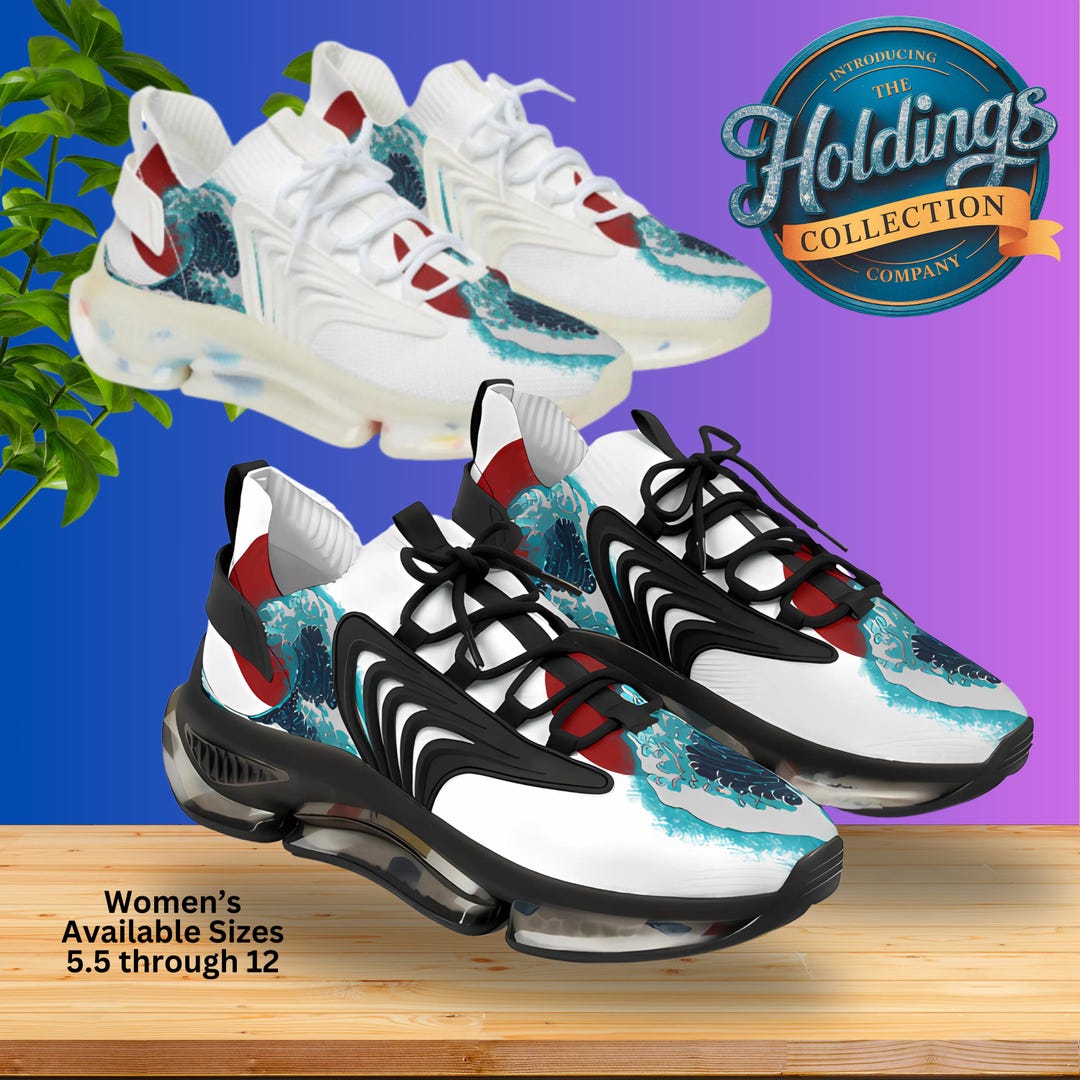 Great Wave off Kanagawa Women's Mesh Sneakers - Hokusai, Japan ...