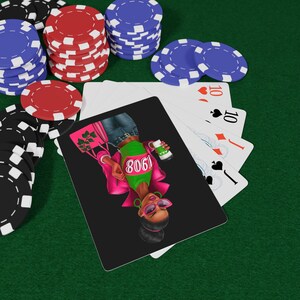 Pink & Green Sorority Playing Cards: Greek Paraphernalia Gift - Etsy