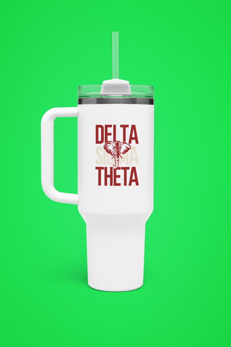 Delta Sigma Theta 40oz Insulated Travel Mug 1913 Stainless Steel Custom ...