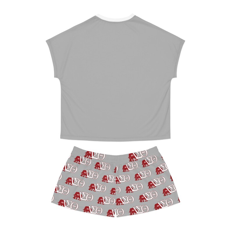 Delta Sigma Theta Short Pajama Set Comfy Lounge Sorority Sleepwear