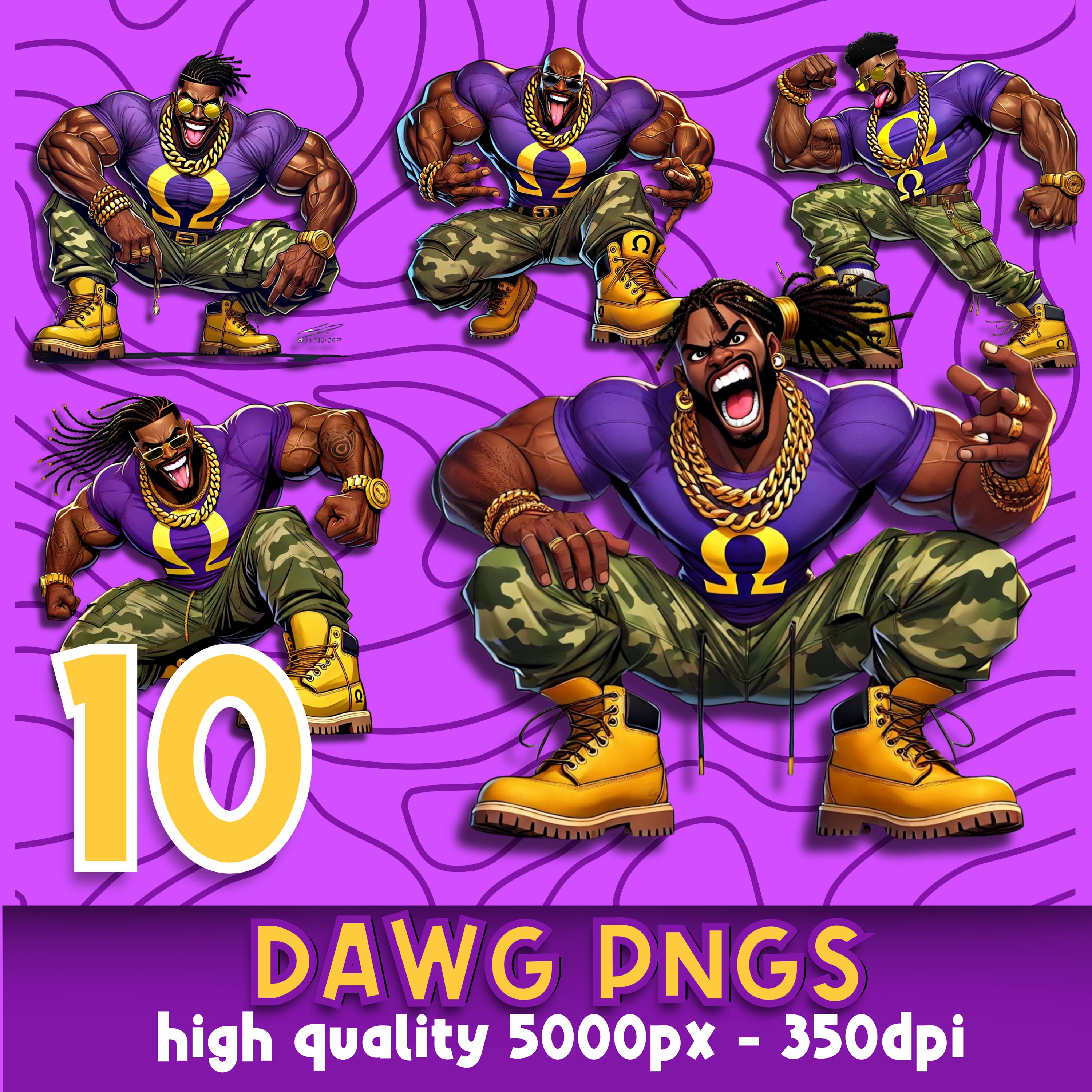 10 Dawg Big Bruhz PNG and JPG Bundle – 5000px, 349dpi Hi-res Files ...