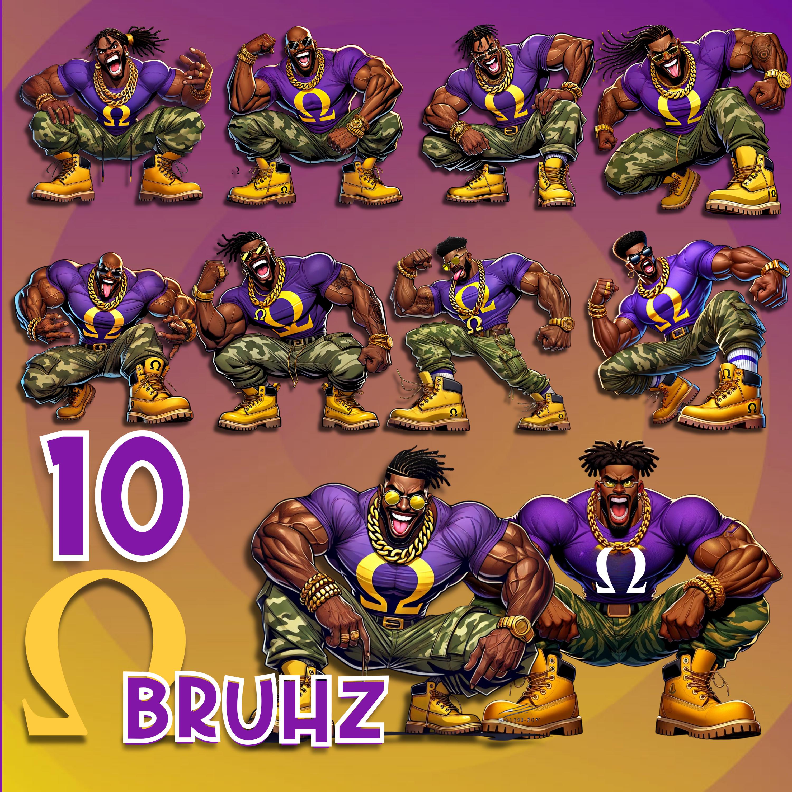 10 Dawg Big Bruhz PNG and JPG Bundle – 5000px, 349dpi Hi-res Files ...