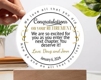 Personalized Aluminum Retirement Sign, Custom Aluminum Sign, Retirement ...