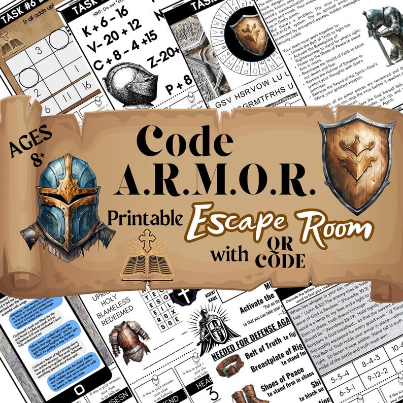 Bible Escape Room Armor of God Game Christian Family Game Night ...
