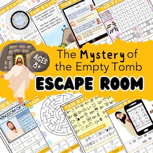 Easter Bible Activity, Easter Story Escape Room, Easter Story Printable ...