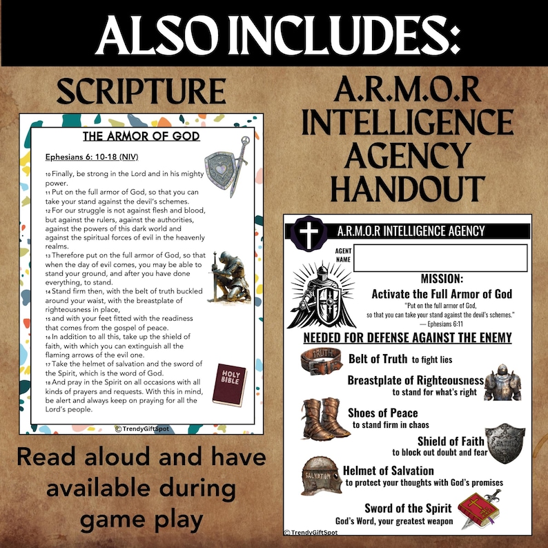 Bible Escape Room Armor of God Game Christian Family Game Night ...