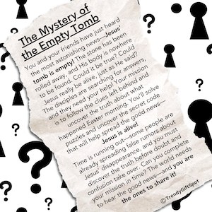 Easter Bible Activity, Easter Story Escape Room, Easter Story Printable ...