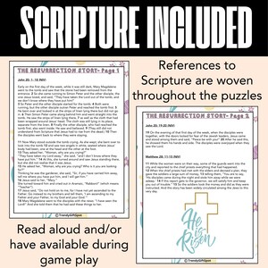Easter Bible Activity, Easter Story Escape Room, Easter Story Printable ...