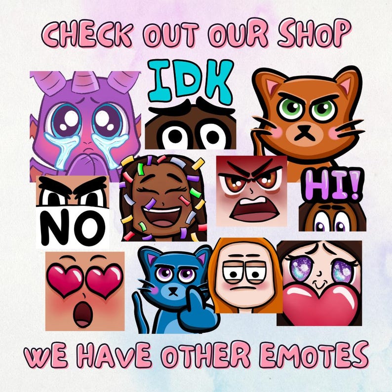 Custom Dragon Emote for Twitch Customisable Dragon Emote Customizable ...