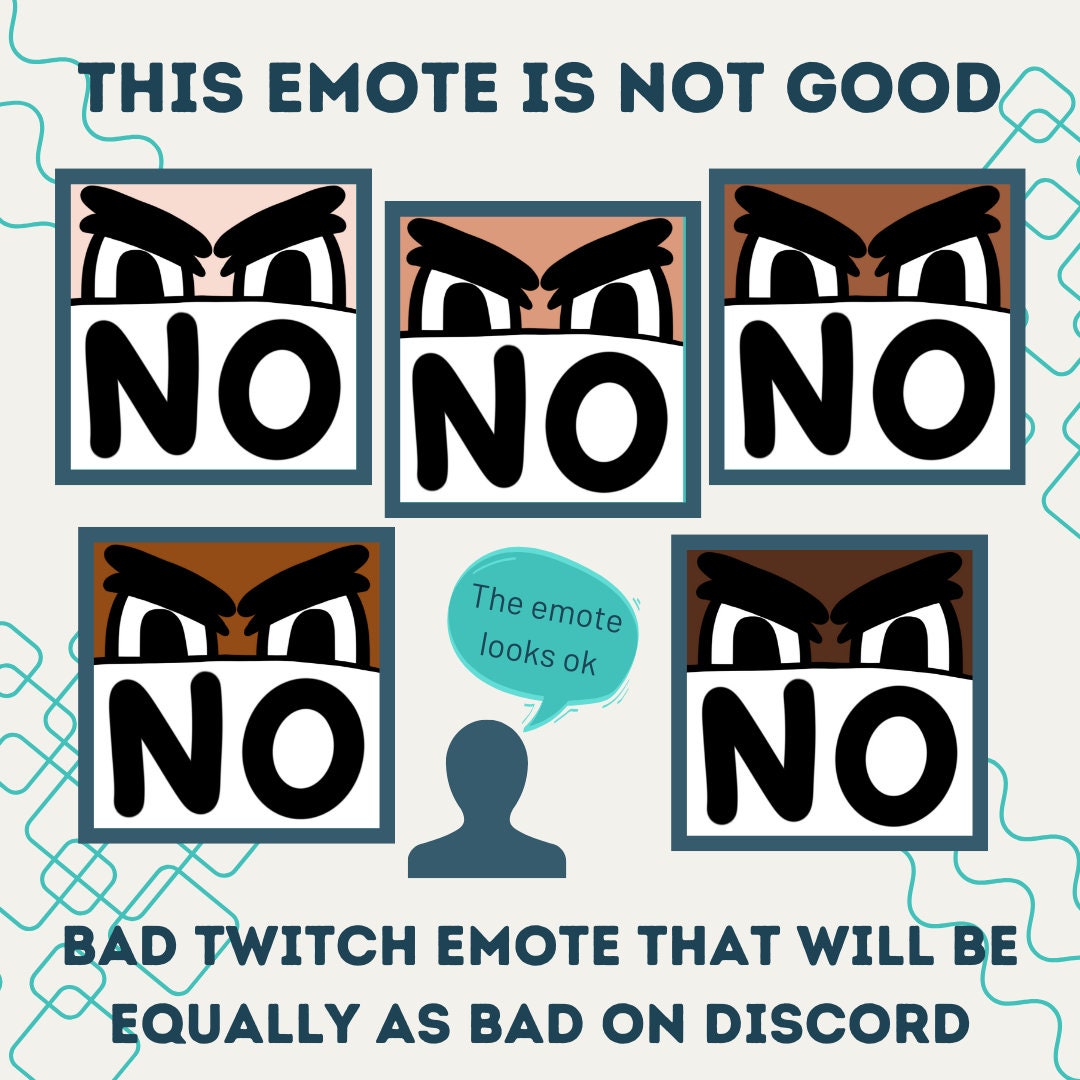 Twitch Emote of No Sign I No Emote for Twitch Angry Emote Annoyed Emote ...