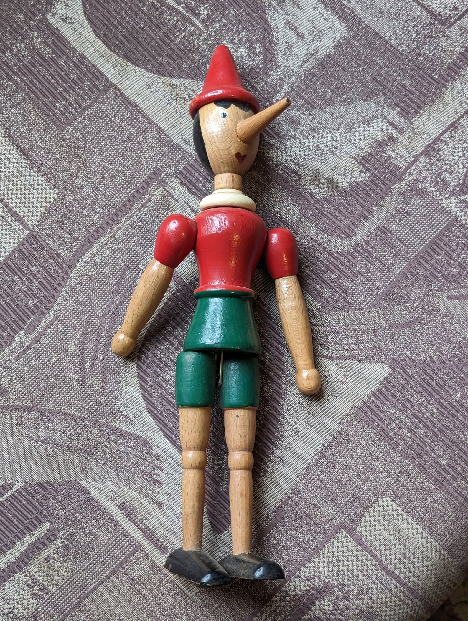 Vintage Wooden Pinocchio Puppet From Italy - Etsy