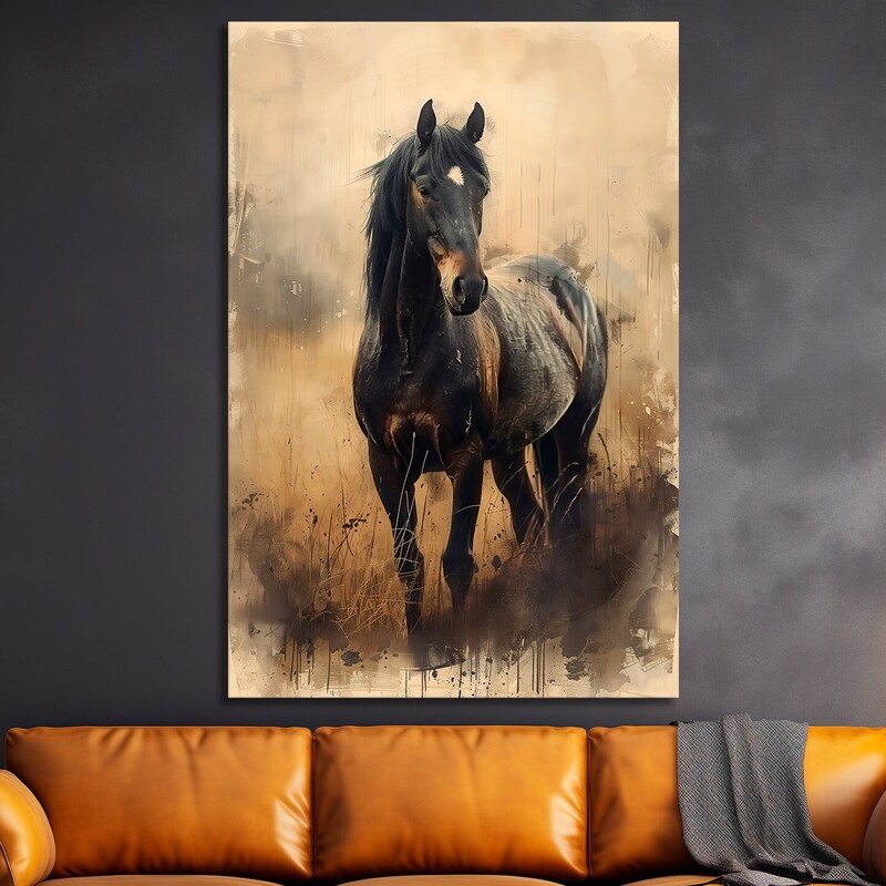 Rustic Horse Art - Etsy
