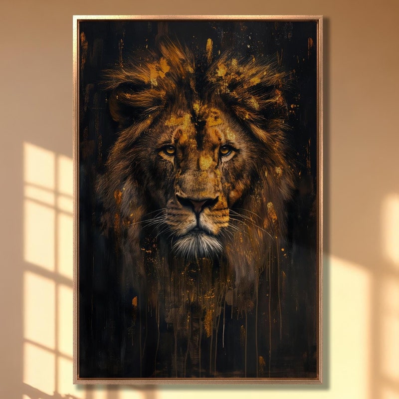 Abstract Lion Art - Etsy