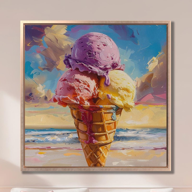 Ice Cream Artwork - Etsy