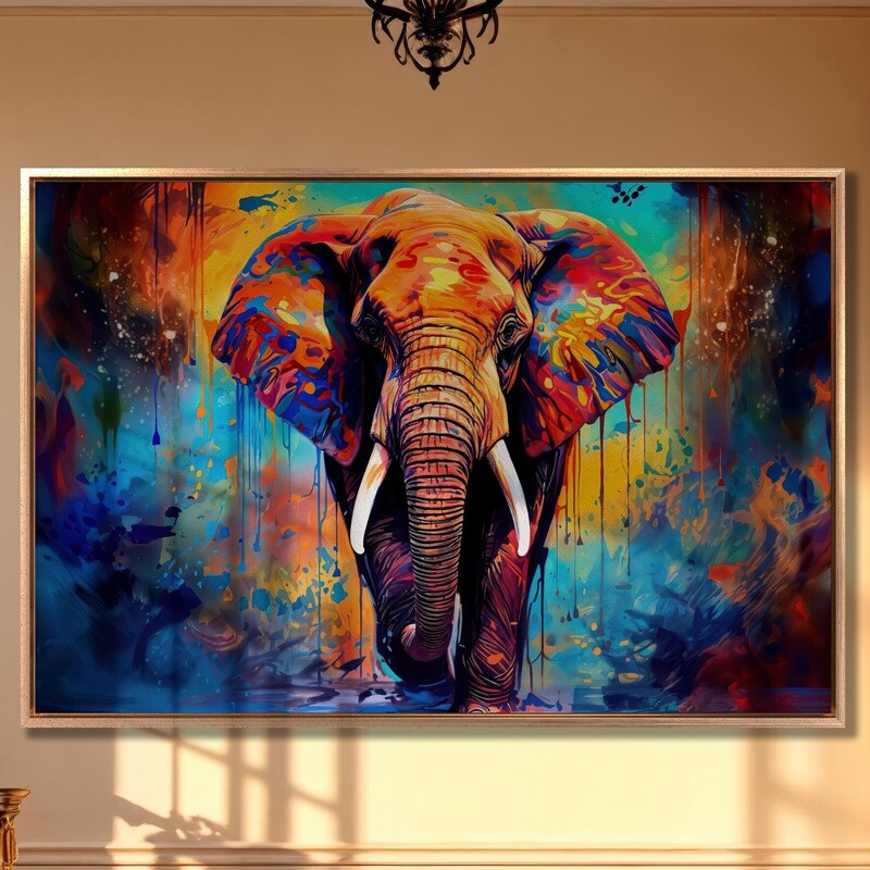 Elephant Art Print - Etsy