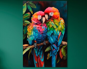 Parrot Poster - Etsy