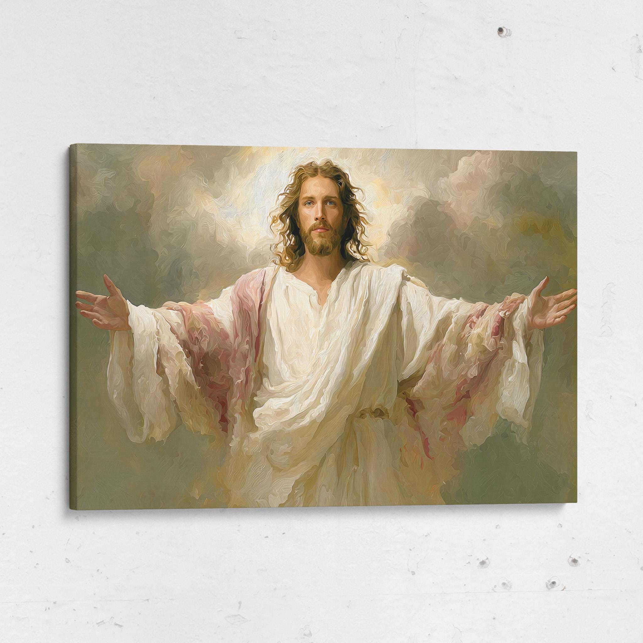 Jesus Christ Open Arms Canvas Art | Religious Home Decor - Etsy