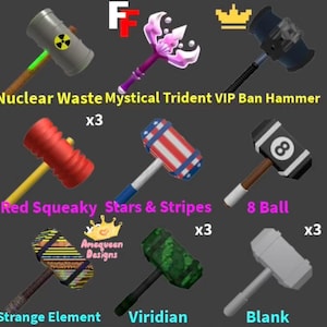 Roblox Flee the Facility Hammers: Special & Legendary (digital File ...