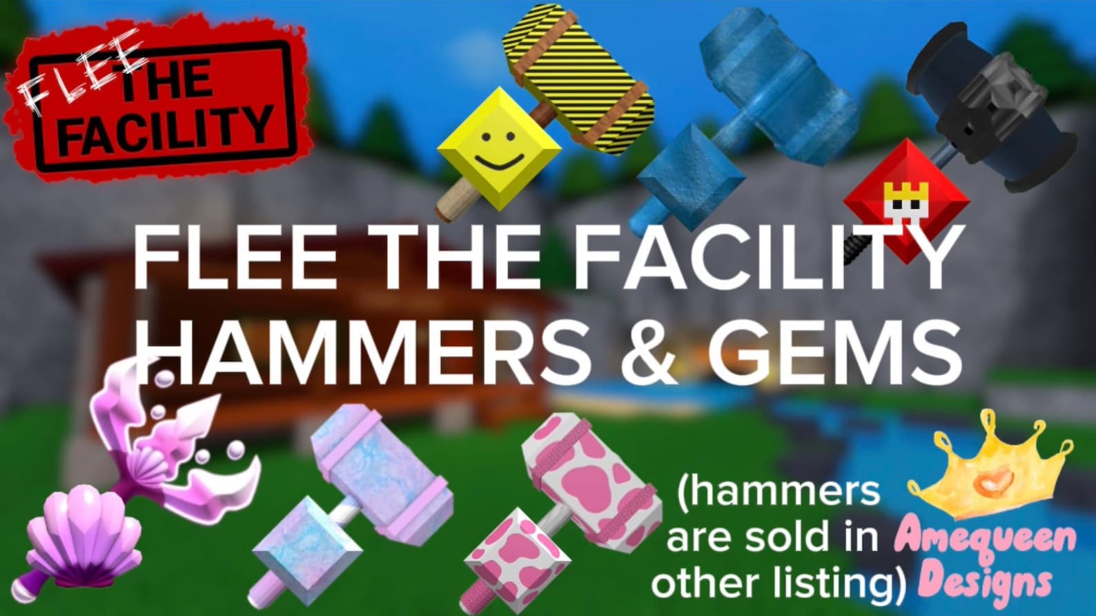Roblox Flee the Facility Gems: Special Legendary and Common (digital ...