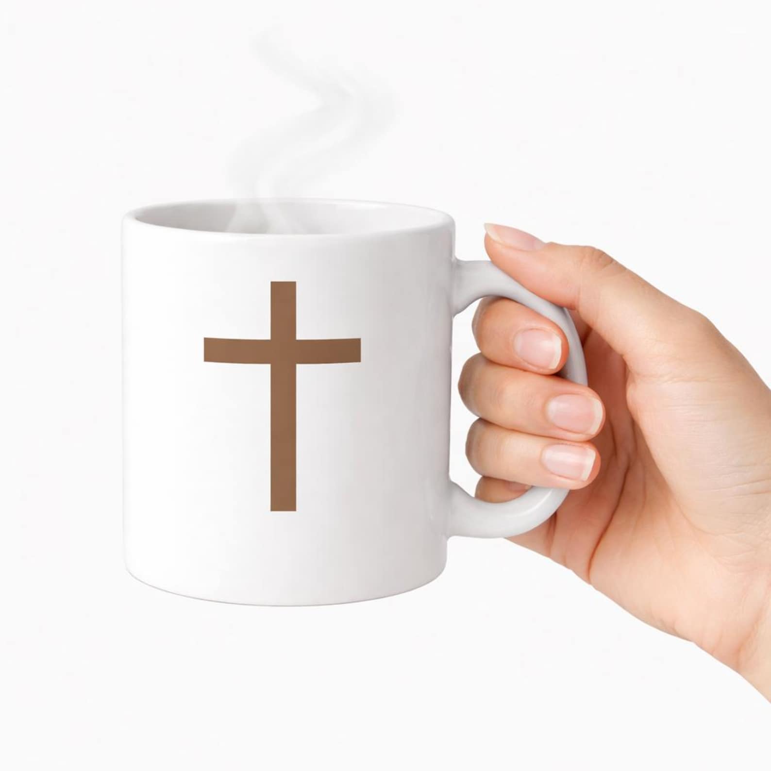 Brown Christian Cross, Digital Artwork, Printable, Instant Download ...