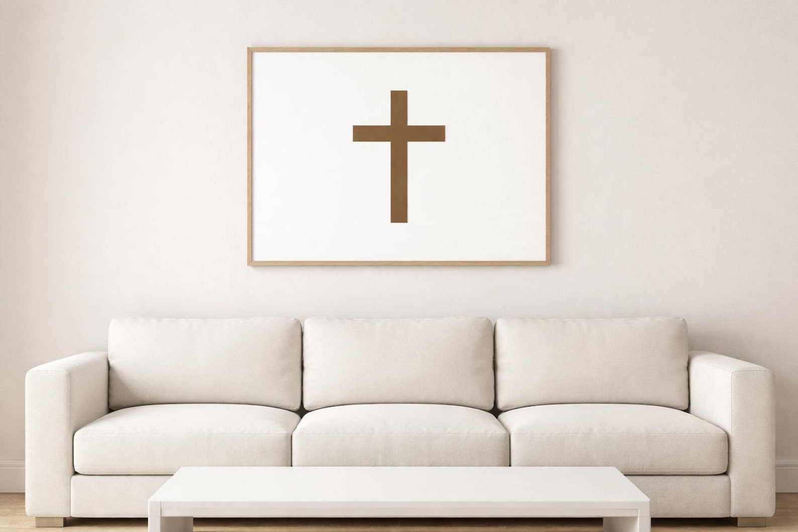 Brown Christian Cross, Digital Artwork, Printable, Instant Download ...