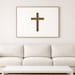 Brown Christian Cross, Digital Artwork, Printable, Instant Download ...