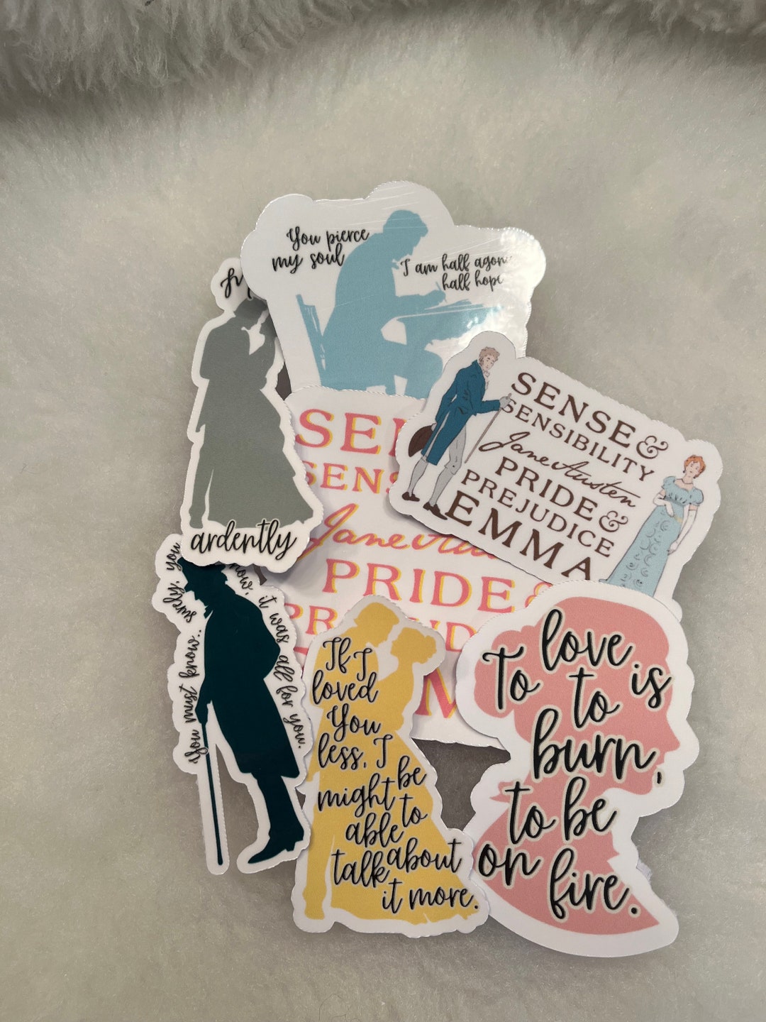 Jane Austen Stickersdecals - Etsy